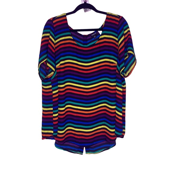 torrid | Tops | Torrid Womens Celebrate Love Abbey Blouse Georgette ...